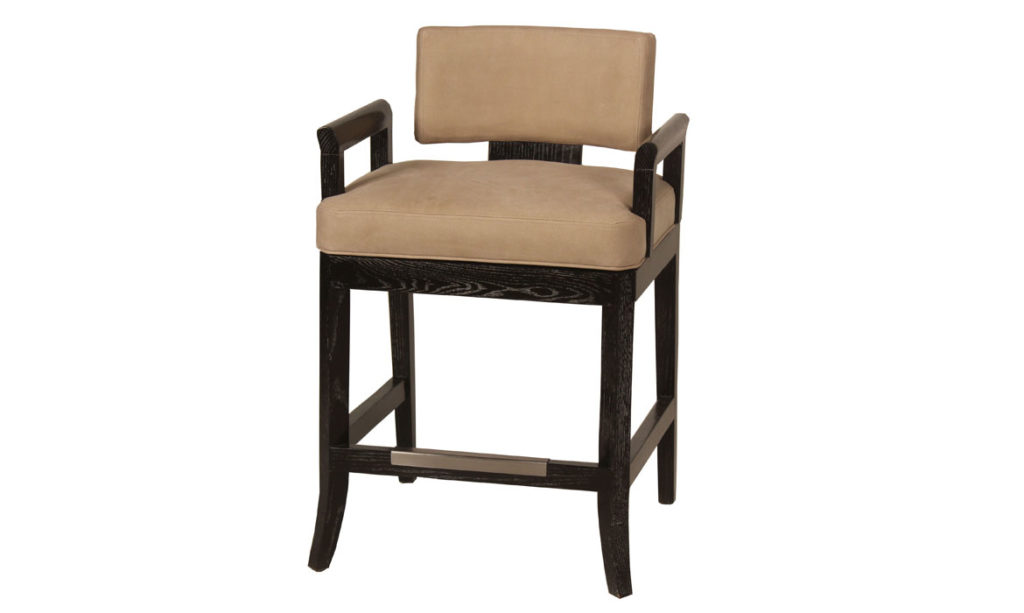 Mary Stool with Arms - QuadCo Bespoke LLC